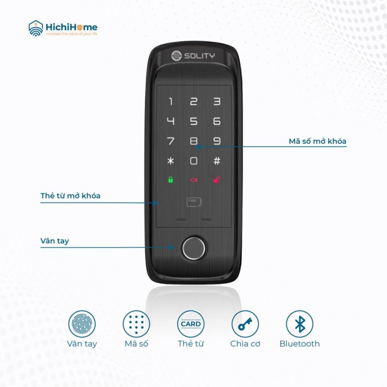 Khóa Vân Tay 2 Chiều Hàn Quốc Solity GD-60B Chính Hãng, Giá Tốt