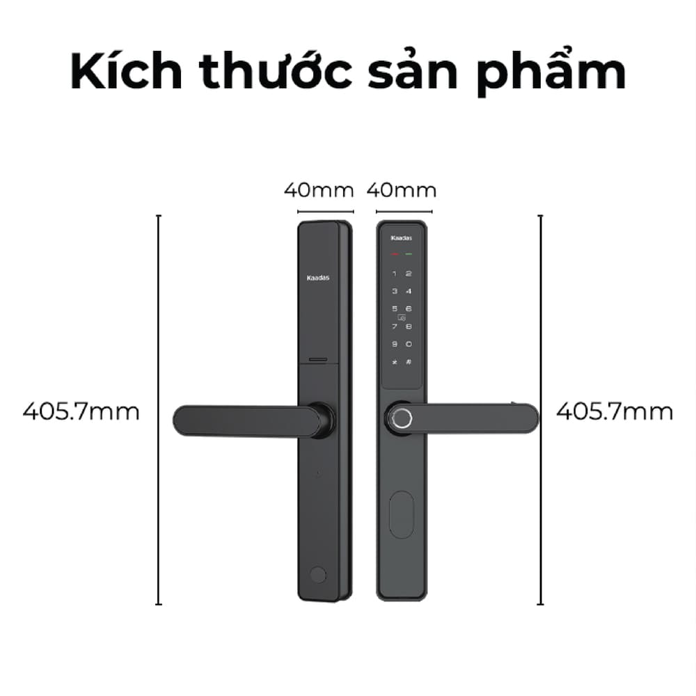 Khóa Cửa Nhôm Điện Tử Kaadas S10-5W Cao Cấp, Giá Tốt