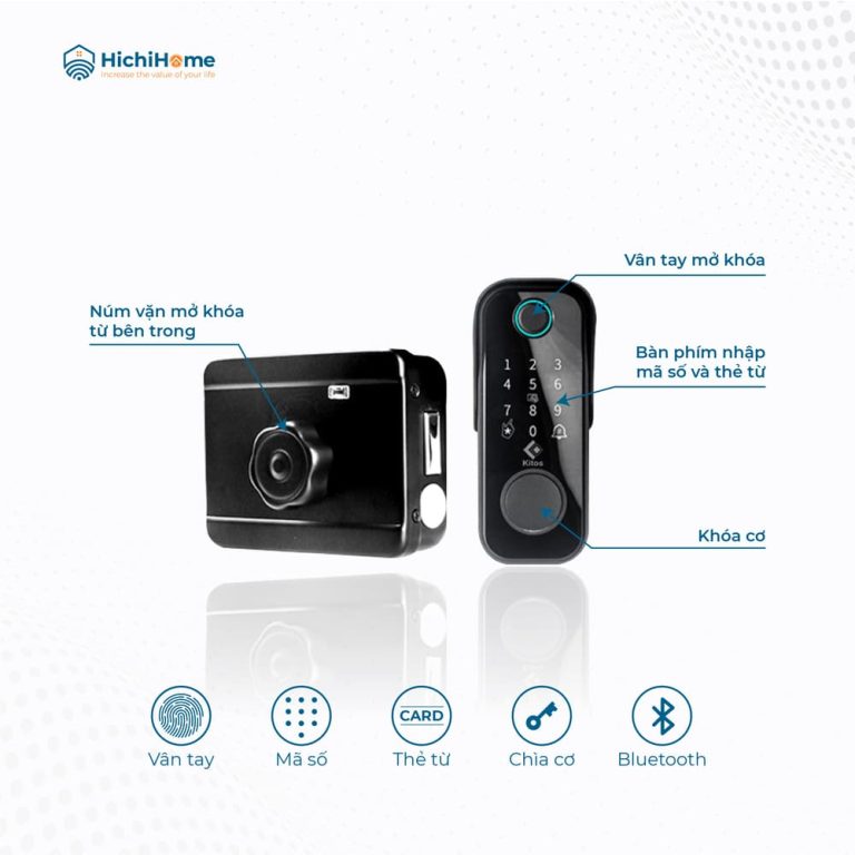 Khóa Vân Tay Cửa Cổng Kitos KT-DL03 Pro Chính Hãng, Giá Tốt