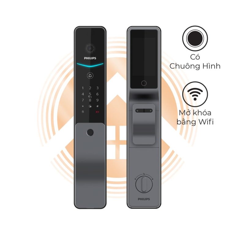 Khóa Vân Tay Cao Cấp Có Camera Philips DDL720-MVP Chính Hãng, Giá Tốt