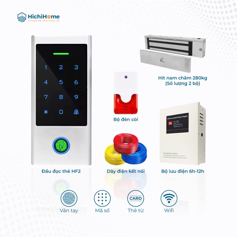 Khóa Cửa điện Từ Hít Nam Châm HF2 Wifi Cho Cửa Lùa, Cửa Xếp Chính Hãng ...